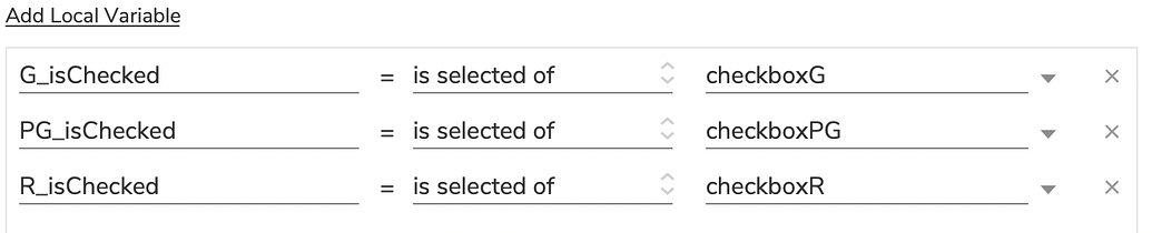 Showing Different Filtered Rows When Checkboxes Are Selected Axure RP