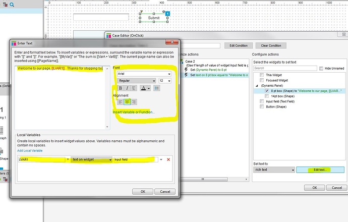 Centering dynamic text - Axure RP 8 - Axure Forums