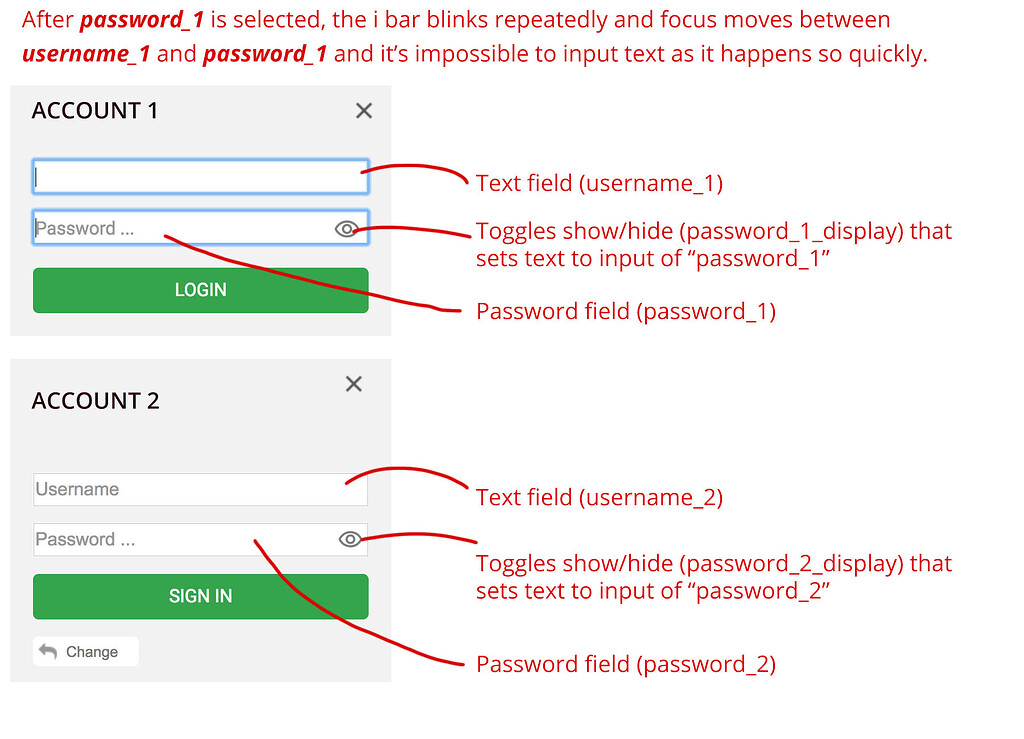 Issues with focus jumping between text fields - Axure RP 8 - Axure Forums