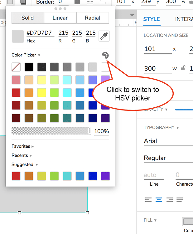 HSV/HSB Color picker for Widgets - Axure RP 9 - Axure Forums