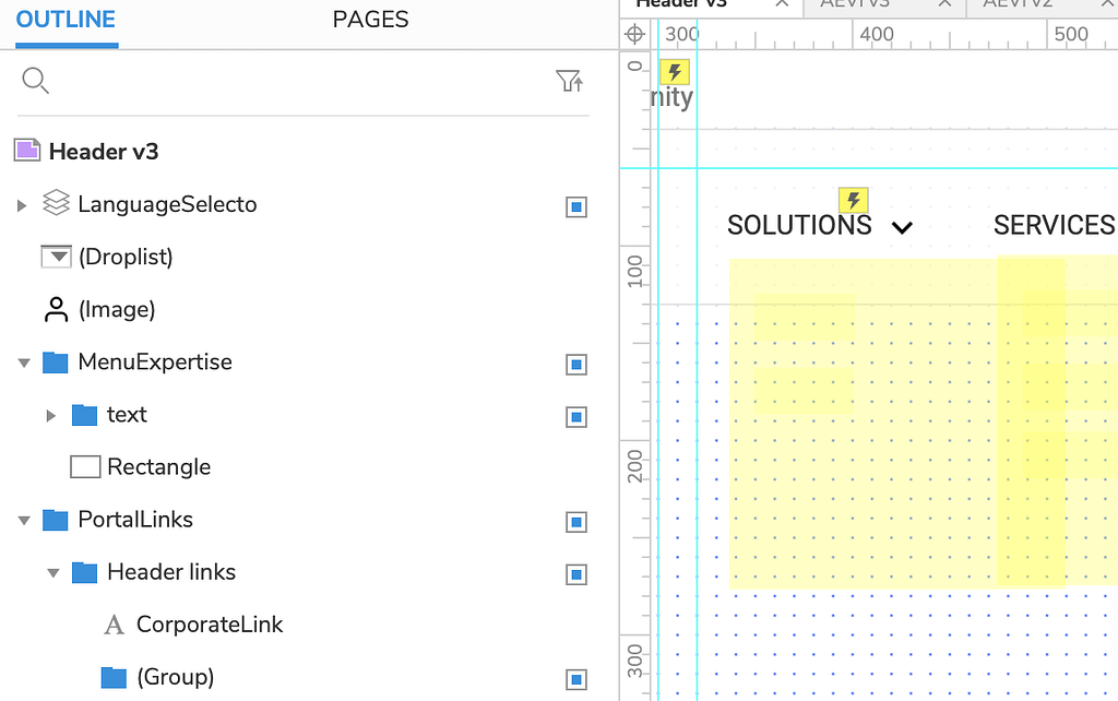Hide / show widgets in outliner - Axure RP 9 - Axure Forums
