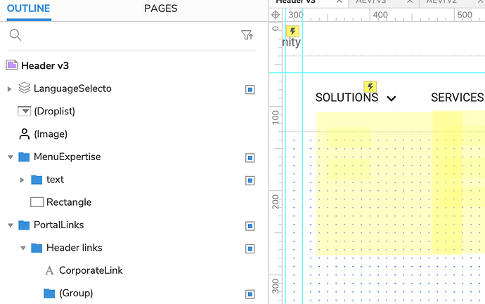 Hide / show widgets in outliner - Axure RP 9 - Axure Forums