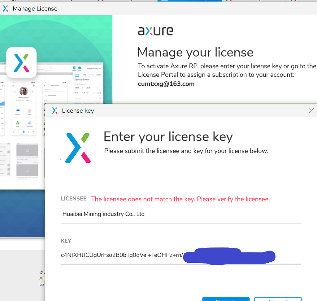 The licensee does not match the key - Axure RP 9 - Axure Forums