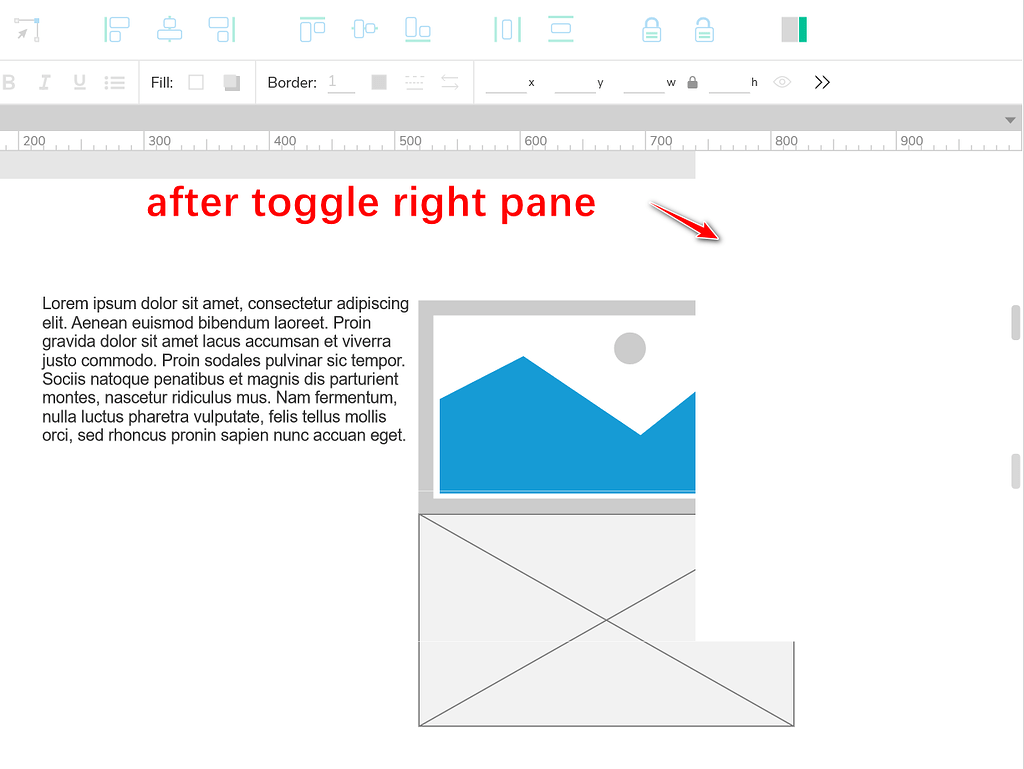 Toggle right pane， components in editor area accidentally not show ...