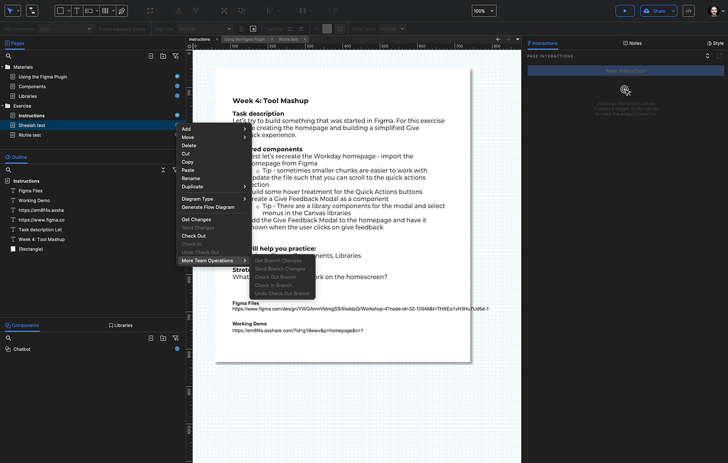 How do we use the branching feature on a team project? - Axure RP 11 - Axure Forums
