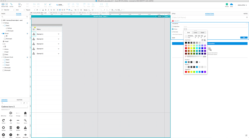 Axure v9 - change style of multiple widgets on mouseover - Axure RP 9 - Axure Forums