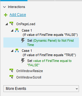 Setting panel state from a specific page on 'FIRST TIME' page visit only - Axure RP 8 - Axure Forums