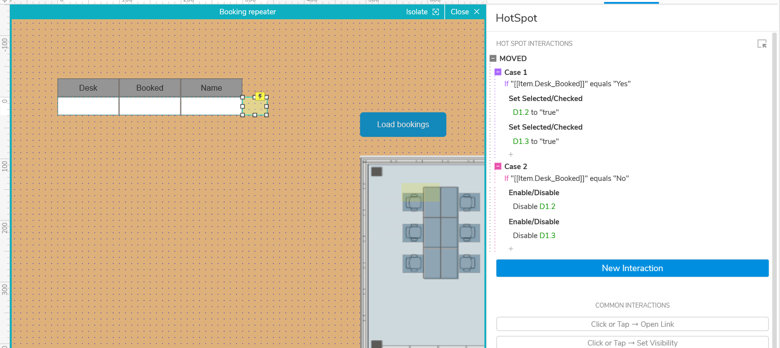 Accessing specific rows in a repeater to dynimically change widget colour based on Yes/No values ...