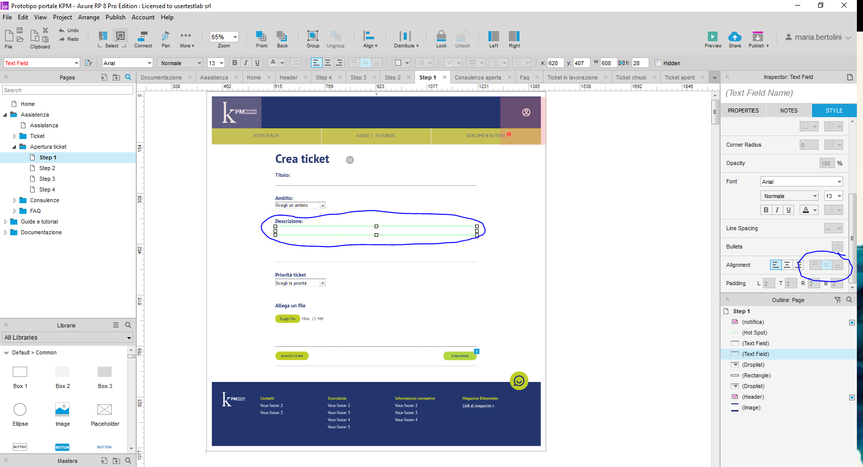 How to align in an editable text field, the text at the top ??? - Axure RP 8 - Axure Forums