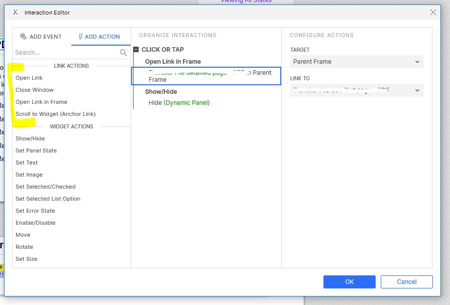 [Solved] Where is the action "New Window/Tab" in Axure 10 - Axure RP 10 - Axure Forums