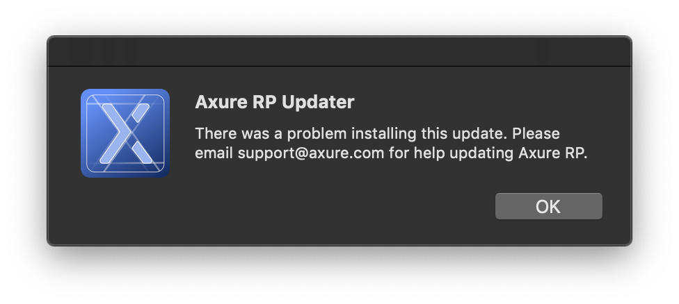 Updater failing - Axure RP 10 - Axure Forums