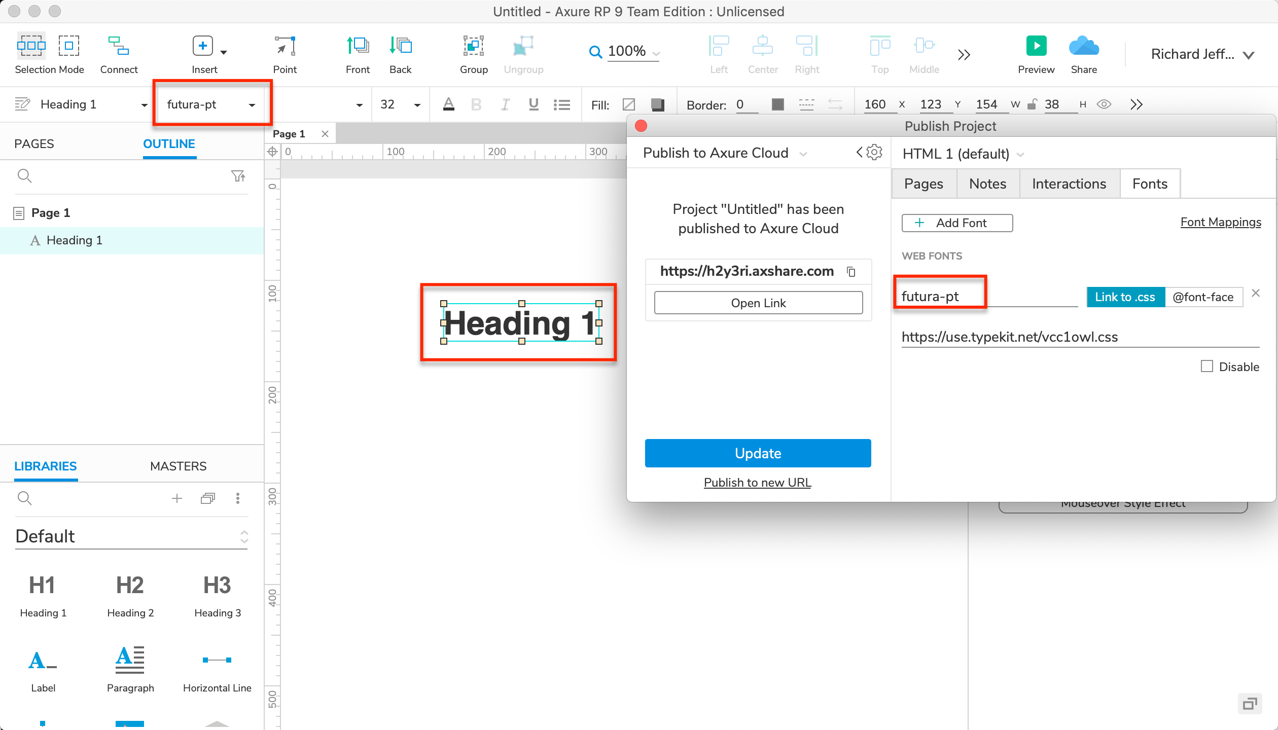 Web Fonts not rendering on Preview - Axure RP 9 - Axure Forums