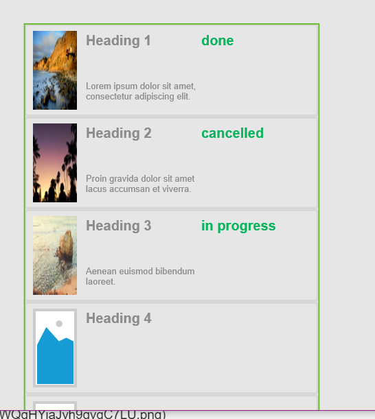 Is there a way to custom stylize content in a column of a row that's inside a repeater widget ...
