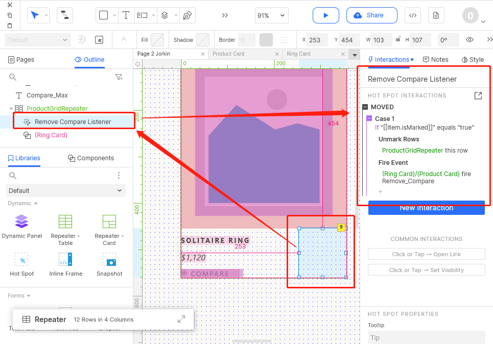Product Card Comparison Counter - Axure RP 10 - Axure Forums