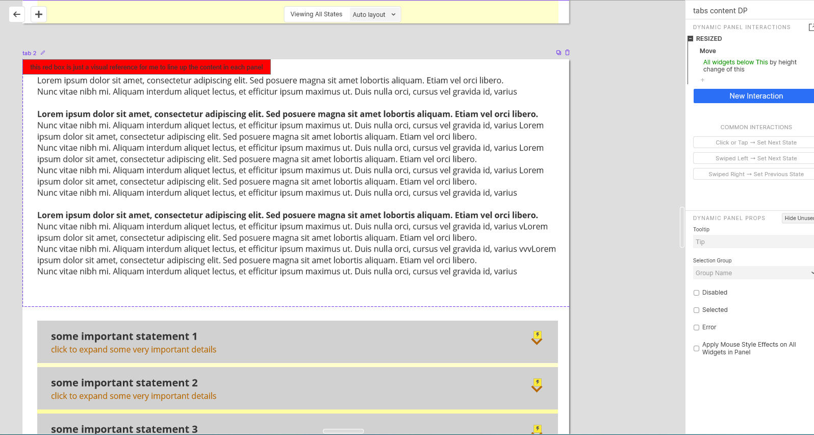 Need some help with push/pull functions for widget's outside a dynamic panel - Axure RP 10 ...